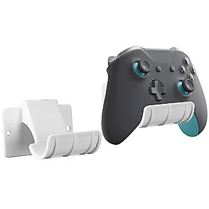 VIVO Universal Video Game Controller Wall Mount Holders, Compatible with PlayStation, Xbox, NVIDIA, Nintendo Switch Controllers, and More, 2-Pack, White, MOUNT-GM01CW