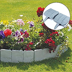 Garden Flower Stone Edging Outdoor Plastic Bed Fence Yard Home Border Patio & Garden Custom Banner Letters