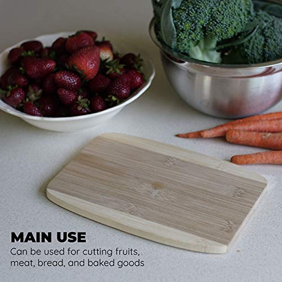 Brite Concepts Mini Bamboo Cutting Board, 6 by 9 Inches (Pack of 1)