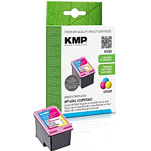 KMP H163 Ink Cartridge Remanufactured for HP 62XL Magenta Cyan Yellow for HP OfficeJet 5740/5700 Series Envy e-All-in-One 5540/5600 Series etc.