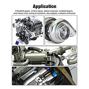 EVIL ENERGY 3.0 Inch V Band Clamp with Flange Male Female Stainless Steel 2PCS