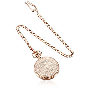 Charles-Hubert, Paris Rose Gold-Plated Mechanical Pocket Watch