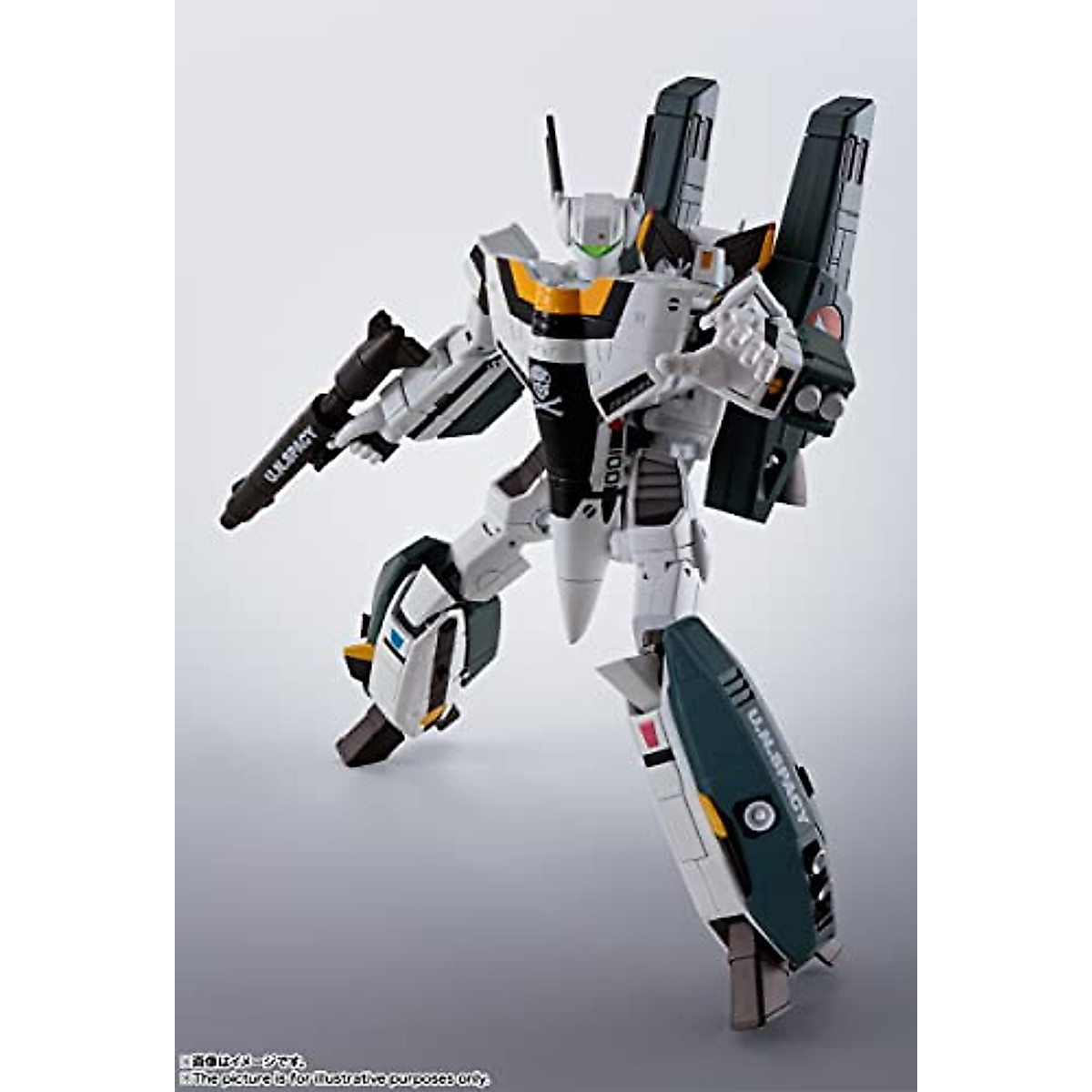 BANDAI SPIRITS(バンダイ スピリッツ) HI-Metal R Super Time Fortress Macross VF-1S Super Valkyrie (Kireki Ichijo), Approx. 5.5 inches (140 mm), Die-Cast & ABS & PVC Pre-Painted Action Figure