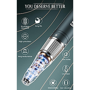 Gelpal Rechargeable Nail Drill - Brushless Motor - Electric Nail Drill for Acrylic Nails Professional,35000RPM Electric Nail File,Cordless Nail Drill for Home Salon, Low Noise, Low Heat, Blue Grey