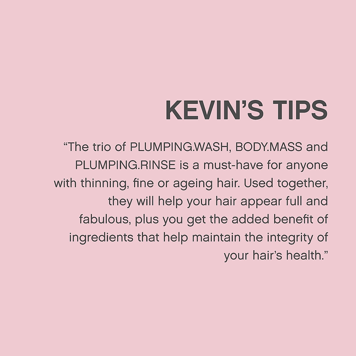 KEVIN MURPHY Plumping Rinse Densifying Conditioner for Thinning Hair, 8.4 Fl Oz