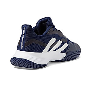 adidas Men's Courtjam Control Tennis Shoe, Team Navy Blue/White/White, 9