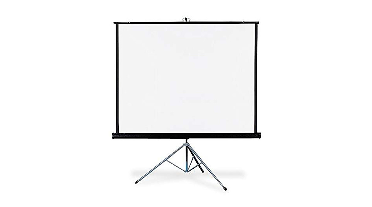 Quartet 70x70 Inch Portable Tripod Projection Screen - High-Resolution