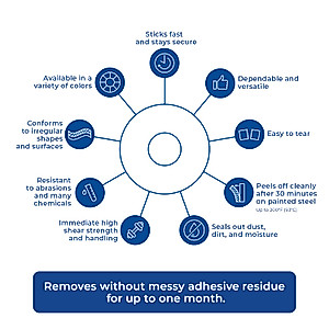 3M - 0.5-50-3903-RED 3903 Vinyl Duct Tape - 0.5 in. x 150 ft. Conformable Adhesive Tape Roll - Red Rubber Adhesive Tape with Abrasion Resistance. Sealing Tapes