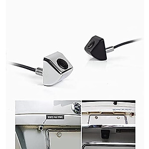 Night Vision 170 Degree Car Rear View/Reversing/Reverse Camera Universal Color CMOS Imaging Chip Backup Parking HD Front View Camera Version B Silver