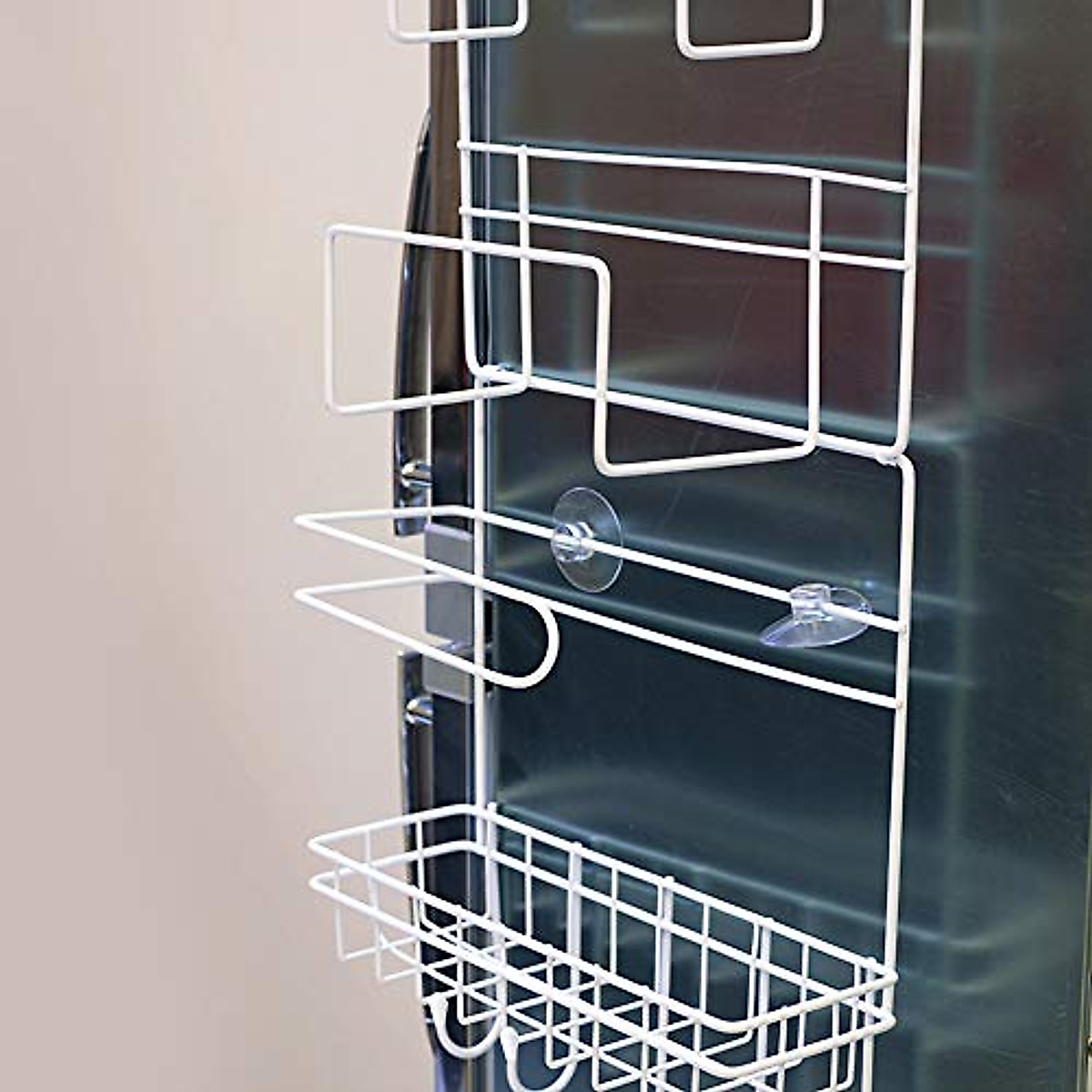 Ritioner Refrigerator Rack, Fridge Side Shelf Multi-Layer Sidewall Holder, Multifunctional Kitchen Supplies Organizer Household Hanging Hook Folding Fridge Storage for Narrow Spaces by Everyday Home