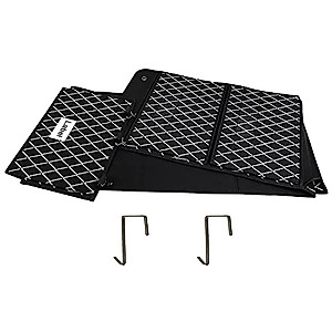 VERONLY Over the Door File Organizer, Wall Hanging File Folders with 5 Large Pocket for Mails, Magazines, Back to School Supplies,Office Chart Storage, Paper Organization (Black)