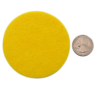 Playfully Ever After 3 Inch Yellow 30pc Stiff Felt Circles