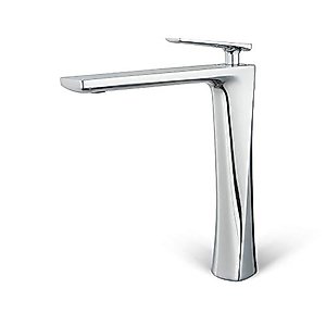 JOMOLA Vessel Sink Faucet Bathroom Single Handle Lavatory Vanity Sink Faucets One Hole Deck Mount Basin Mixer Tap Brass Chrome Tall