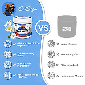 Calming Chews for Dogs - Dog Anxiety Relief,Dog Calming Treats, Supplements Calming Chews for Dogs 120 Count Lamb Flavor