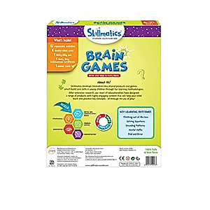 Skillmatics Educational Game - Brain Games, Reusable Activity Mats with Dry Erase Marker, Gifts, Travel Toy, Ages 6 and Up
