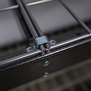 MonsterRax Heavy Duty Garage Shelving - 24" x 92" x 84" - 500 lbs/Shelf - Adjustable 4 Tier Metal Utility Shelves - High Grade Steel Storage Rack for Warehouse, Basement - Hammertone Finish