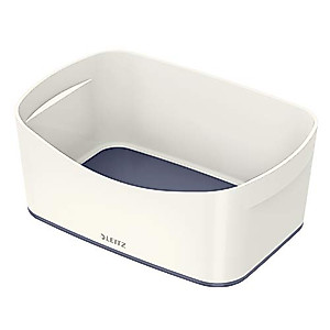 Leitz 52571001 A5 MyBox Organiser Tray, High Gloss Plastic, White/Grey;MyBox