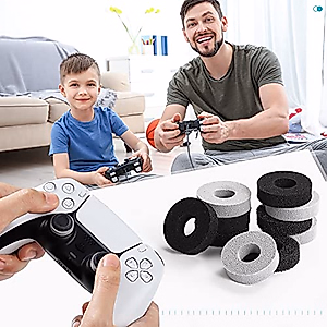 TiMOVO Precision Rings, [12 Pack] Aim Assist Rings Motion Control for Playstation 5(PS5), Steam Deck, Xbox One, Switch, Switch OLED, Switch Pro Controller, 3 Different Strengths, Black & Gray