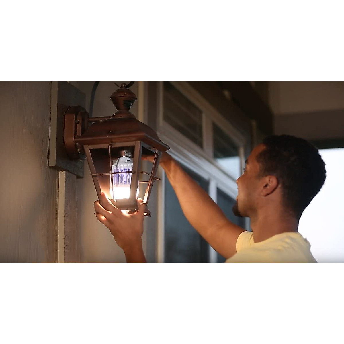 2 PACK Bug Zapper Light Bulb 2 in 1 LED Electronic Light Trap for Fruit Flies, Mosquito, Bug, Insect and Fly Control Killer - Traps