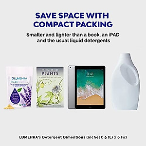 Lumehra Natural Lavender Scent Laundry Detergent Non-Toxic Laundry Detergent Powder Gentle on Sensitive Skin 250g 50 Loads Ultra Concentrated Made in Canada