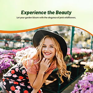 Outsidepride 10000 Seeds Annual Pink Wild Flower Seed Mix for Planting