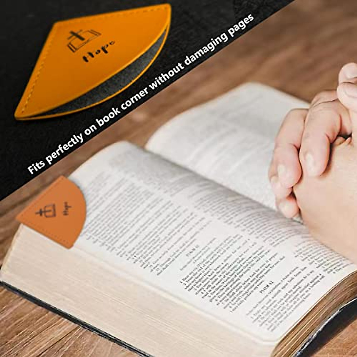 12 Pcs Bible Verses Bookmarks with Cross Pendants, Bookmark for Bible & 6 Pcs Leather Bookmarks, Page Corner Bookmarks.