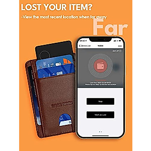 Slim Wallet Tracker Card Finder - MOSIYEEF Wallet Tracker Portable Wallet Finder with Bluetooth Technology Up to 250 Ft Range - Phone Finder iOS and Android Compatible - Camera Remote for Selfie Mode