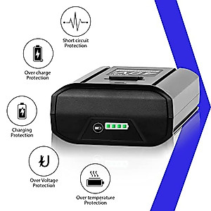 JIALIPOK 40V 6.0Ah Replacement for Kobalt 40V Battery Rechargeable Lithium Ion Cordless Power Tool Battery KB540C-06 KB245-06 KB240-06 Kb540-06