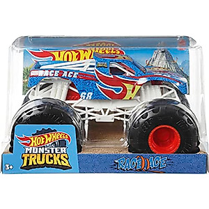 Hot Wheels Monster Trucks Oversized Race Ace 1:24 Scale Die-Cast Toy Truck