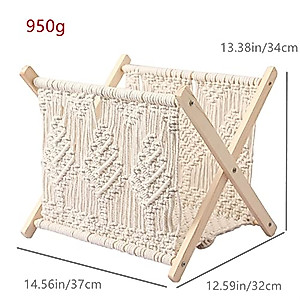 Tbkoly File Rack Modern Lace File Storage Basket Office Desktop Magazine Storage Baskets Living Room Bedroom Clothes Storage Basket