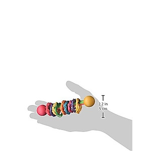 Super Bird Creations SB536 Vine Ring Rattle Bird Foot Toy, Medium/Large Bird Size, 5.5" x 1.5"