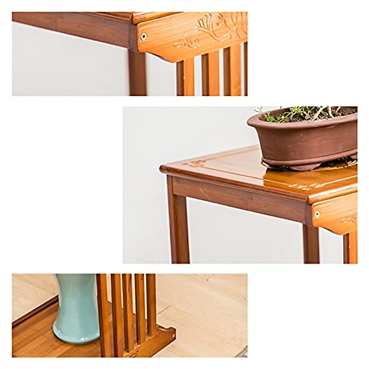 Bonsai Base Stand Plant Display Stand Indoor Tall Plant Stand Table for Corner Plant Holder Display Rack Display Stand Base (Size : Small)