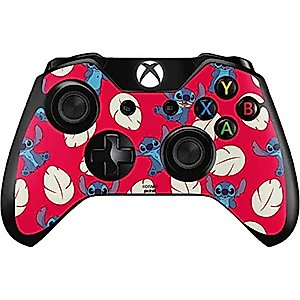 Skinit Decal Gaming Skin Compatible with Xbox One Controller - Officially Licensed Disney Lilo and Stitch Character Pattern Design
