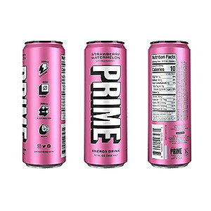 NEW Prime Hydration Drink Energy Cans 5 Flavor Variety Sampler Pack! - 200mg Caffeine, Zero Sugar, 300mg Electrolytes, Vegan - (12 Fl Oz Cans) - (10-Pack)
