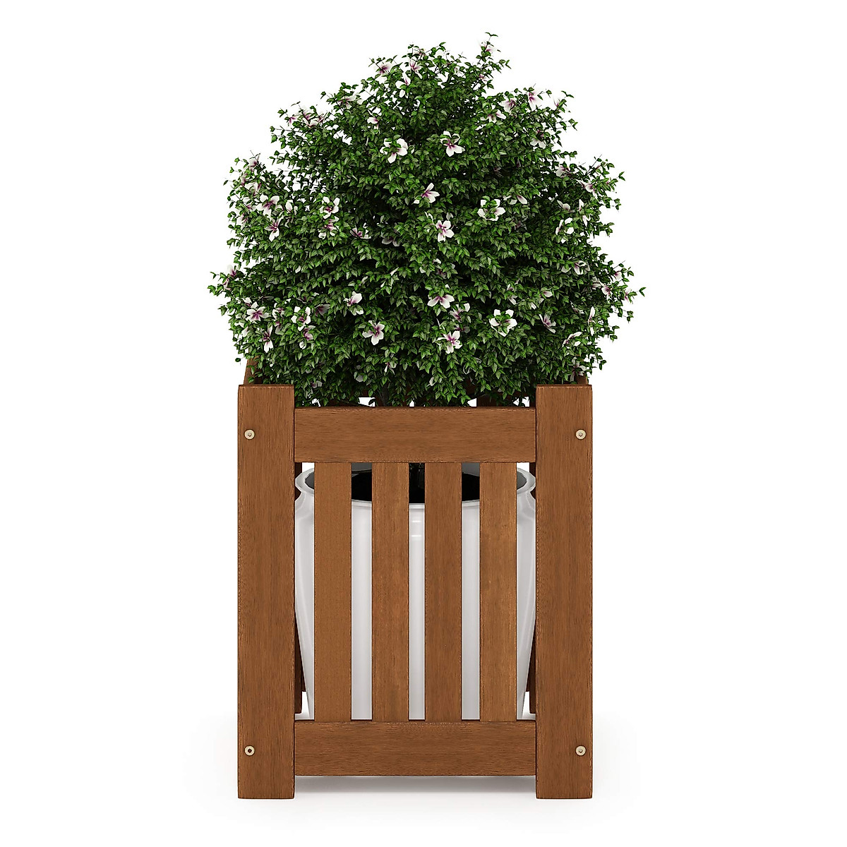 Furinno FG19456 Tioman Hardwood Outdoor Lifestyle Flowerbox, 1-Pack, Natural