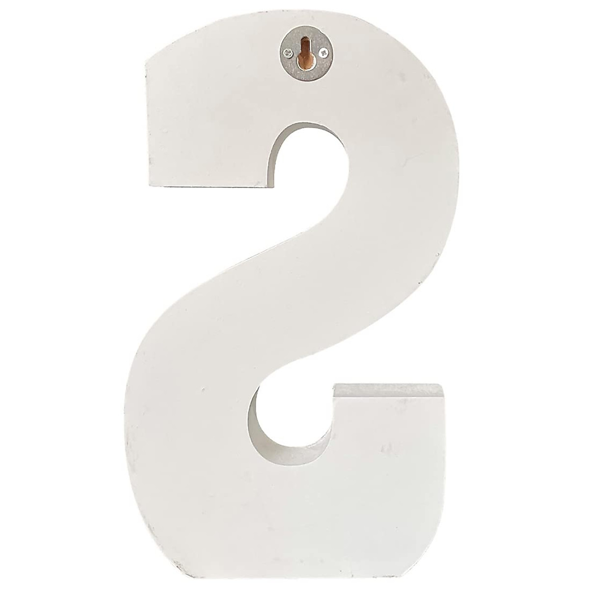 ABELOTS Large Wood Letter Distressed White Wash Alphabet Wall Décor Monogram Letter Alphabet Letters Free Standing Letters Wall Letters(S)