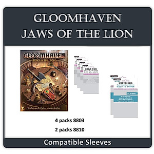 Gloomhaven: Jaws of The Lion Compatible Sleeve Bundle (8803 X 4 + 8810 X 2)