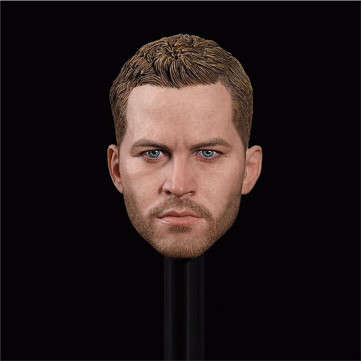 1/6 Scale Male Head Sculpt,European Strong Man Handsome Man Head Carved Carving for 12inch Action Figure Body Collectible (B)