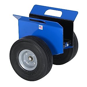 Vestil PLDL-HD-4 Steel Plate and Slab Dolly with Foam Wheels, 500 lbs Load Capacity, 14-1/4" Height, 12" Length x 13-5/8" Width
