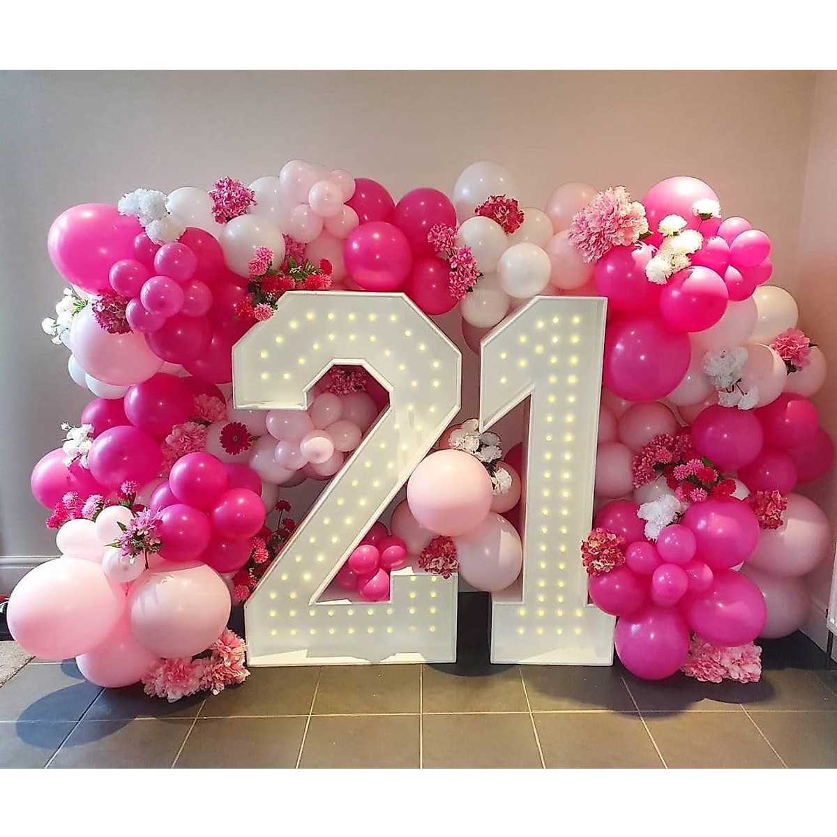 Pink and White Party Balloons,Pink Latex Balloons 50 Pcs 12 inch Baby Pink Balloons Pink Confetti Balloons For Wedding Engagement Birthday Gender Reveal Parties Baby Shower Decoration