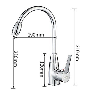 Water Spigot Spigot Stainless Steel Faucet Hot and Cold Tap Mixer Rotatable Kitchen Faucet Accessories for Sink Lavatory Bathtub Faucets Sink Faucet Sink Faucet Sink Faucet