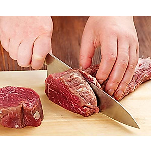 LIEF+SVEIN Brand German Steel Knife Block Set, 5-Piece Kitchen Knife Set with block. German Stainless 1.4116 Steel. Unique Kitchen Knives. Ideal Modern Décor Black knife sets with block.