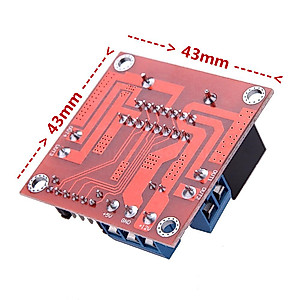 Ardest L298N Dual H-Bridge Motor Drive Controller for Arduino Smart Car Robot Power Stepper Motor Driver Module