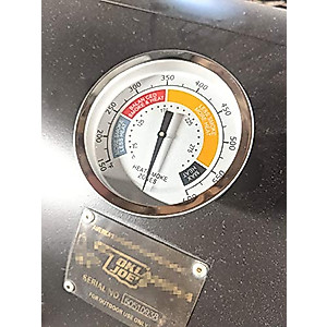 3 1/8'' BBQ Grill Temperature Gauge Charcoal Smoker Replacement Parts, and Most Smokers, OEM Charcoal Grill Pit Wood Smoker Thermomete Gauge Fahrenheit Compatible for Oklahoma Joe's (2Packs)