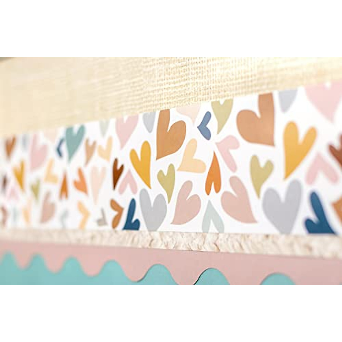 Teacher Created Resources Everyone is Welcome Woven Straight Border Trim (TCR7127), Natural