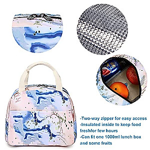 Bluboon School Backpack Teens Girls Boys Kids School Bags Bookbag with Lunch bag pencil pouch (Orange - 9562)