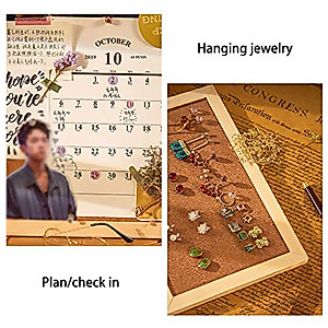 Cork Board Creative Photo Wall, Felt self-Adhesive Wall Bulletin Board, Home Message Board, Desktop Decoration Note Board