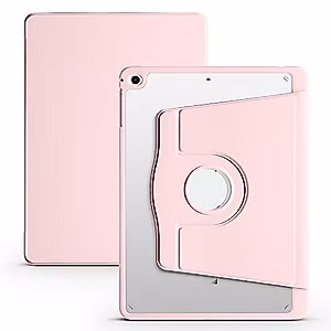 Tablet PC Case Clear Back Case Compatible with iPad Air 2/Air 1 for iPad 2018 2017 9.7" with Pen Holder, 360 Degree Swivel Stand Folio Flip Smart Tablet Cover Auto Sleep/Wake Tablet Case Tablet home (