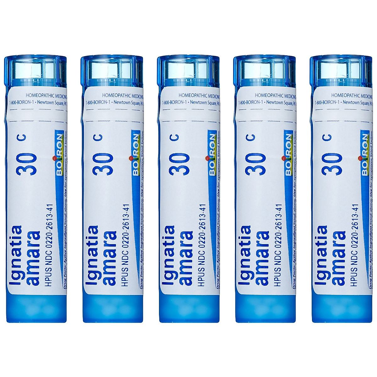 Boiron Ignatia Amara 30C, Homeopathic Medicine for Stress (Pack of 5)