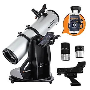 Celestron – StarSense Explorer 150mm Tabletop Dobsonian Smartphone App-Enabled Telescope – Works with StarSense App to Help You Find Nebulae, Planets & More – iPhone/Android Compatible